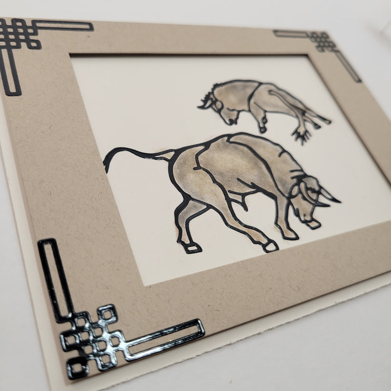 Bulls Outline Sticker 3686 – Paper Crafting with STAMP ON IT