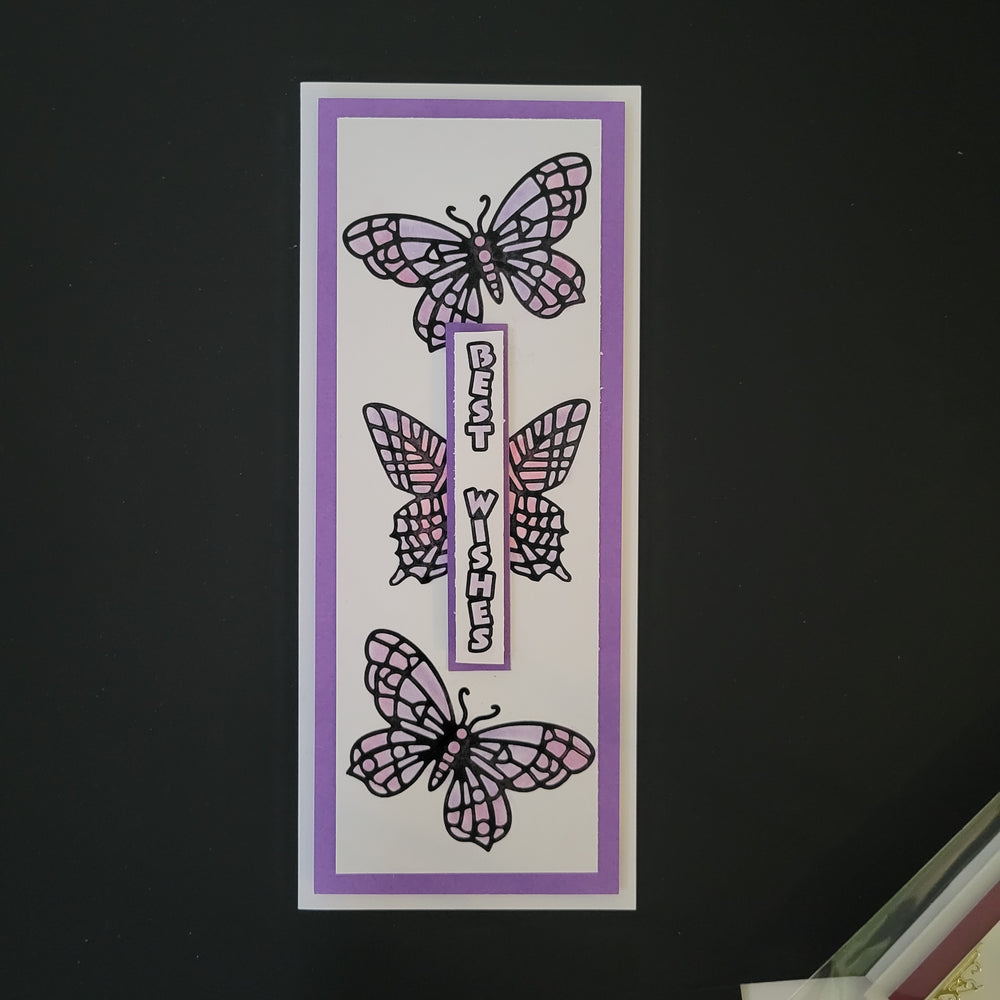 Best Wishes & Good Luck Vertical Outline Sticker DD2533 – Paper ...