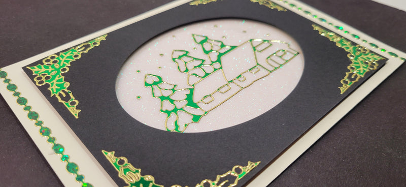 Snowy Cabin Outline Sticker 1.456 (362) – Paper Crafting with STAMP ON IT