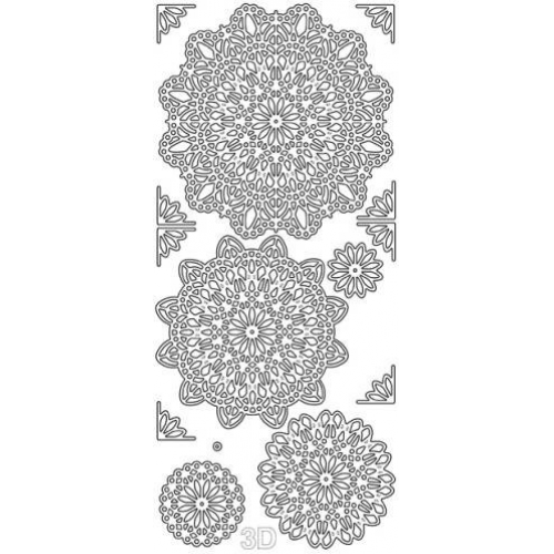 Outline Style Stickers(Peel-Offs) individual sheets (4x9) – Paper ...