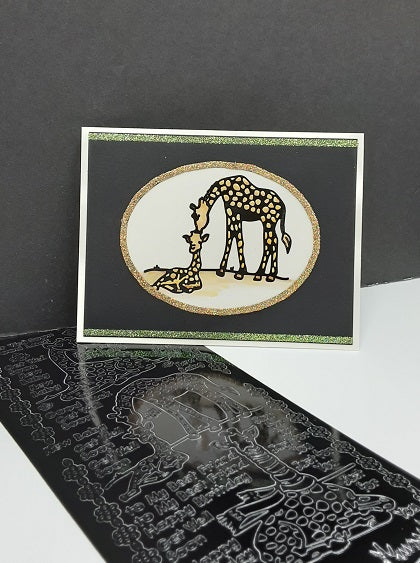 Just for You Giraffes Outline Sticker 2345 (LCD025) – Paper Crafting ...