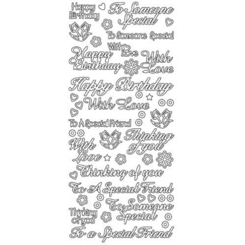 To SomeOne Special Outline Stickers 2215 – Paper Crafting with STAMP ON IT